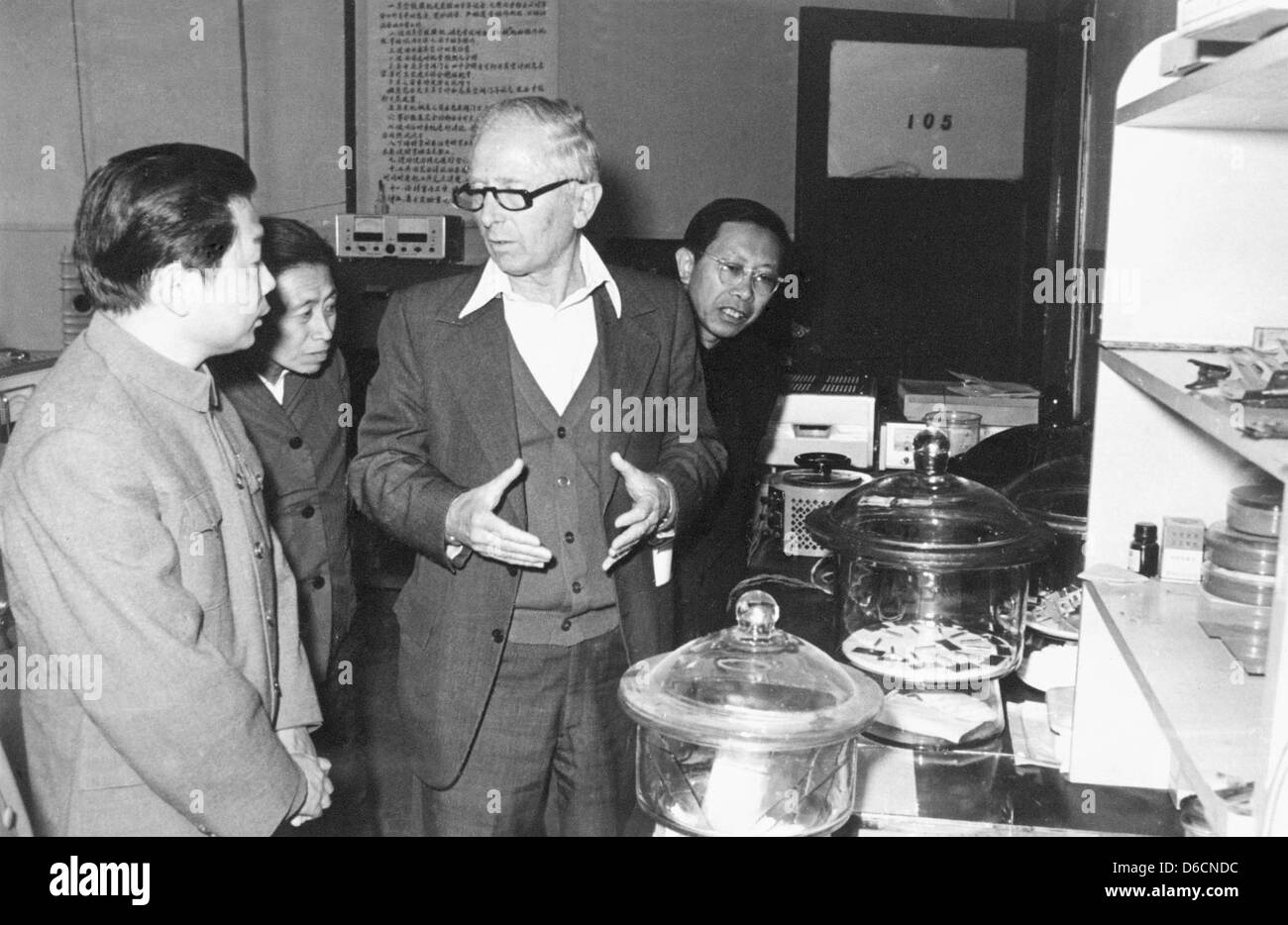 This 1981 image shows Louis Rosen at Los Alamos National Laboratory, a ...