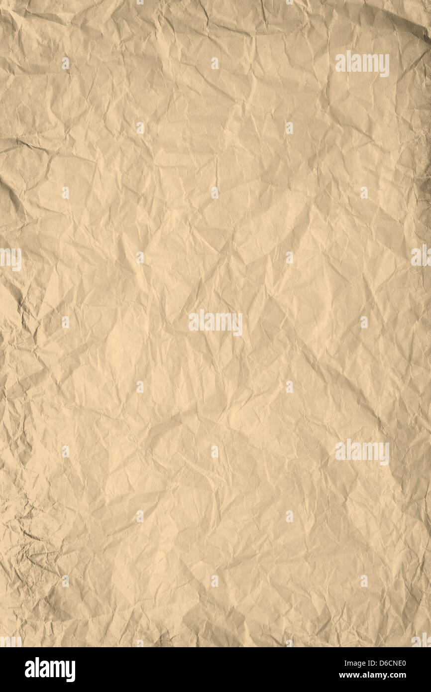 brown crumpled paper background or rough sepia texture Stock Photo - Alamy