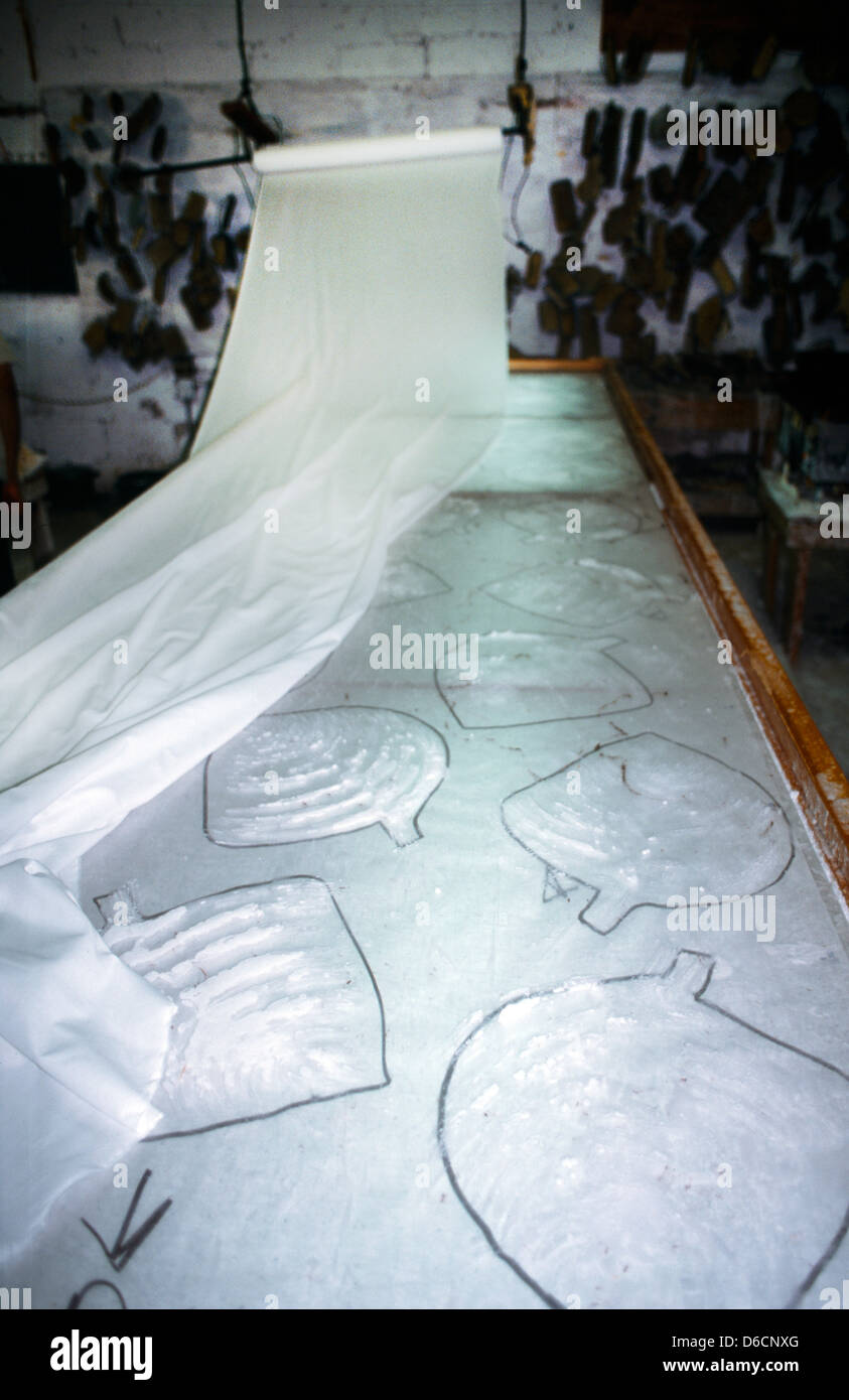 Andros Island Bahamas Glue Placed Beneath Fabric Ready For Stamping At ...