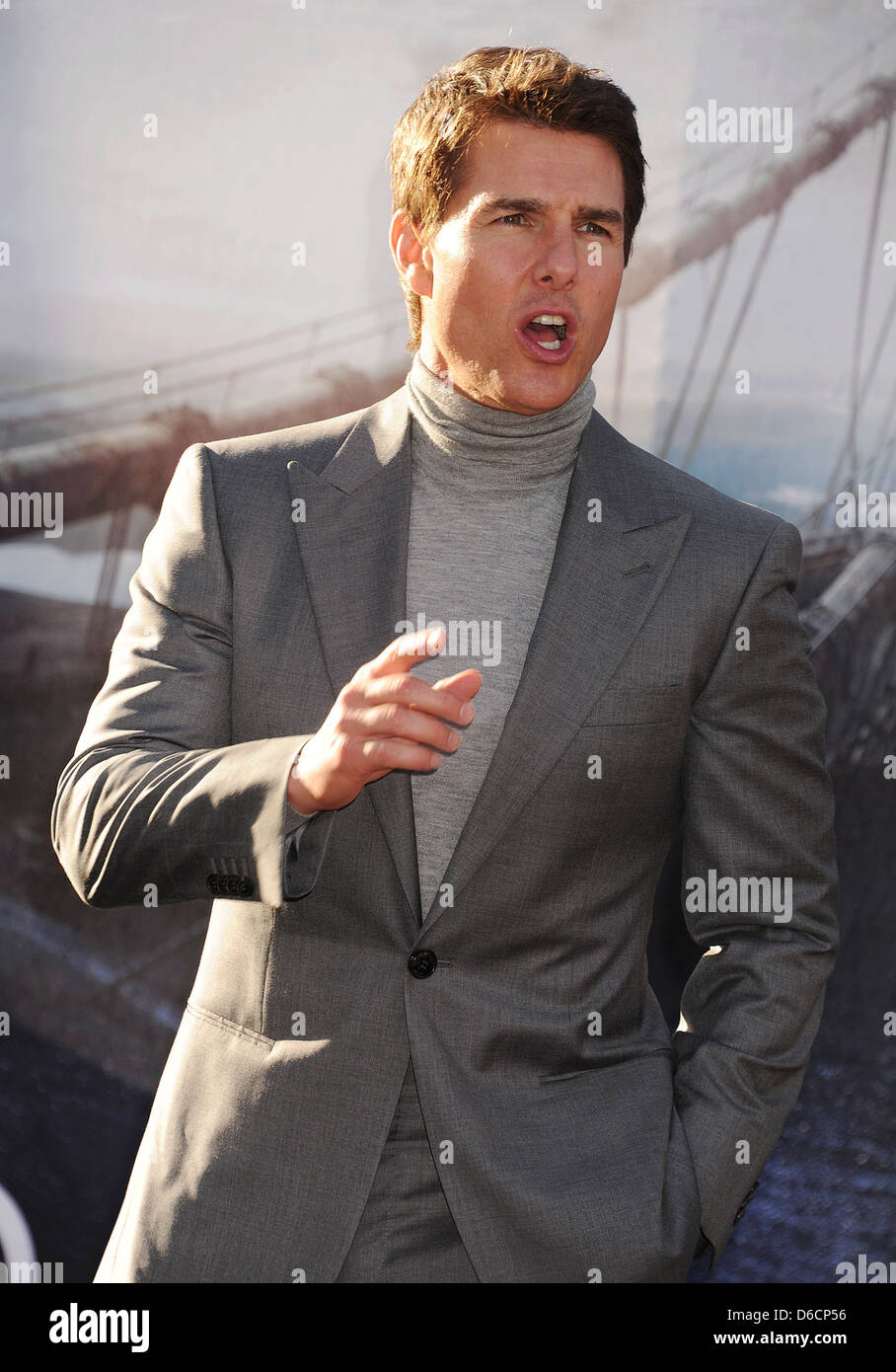 TOM CRUISE US film actor in April 2013. Photo Jeffrey Mayer Stock Photo ...