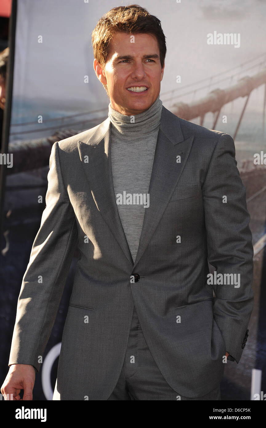 TOM CRUISE US film actor in April 2013. Photo Jeffrey Mayer Stock Photo ...