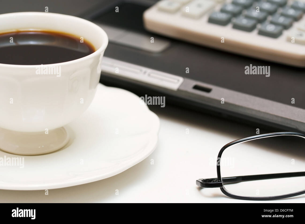 Coffee and laptop Stock Photo - Alamy