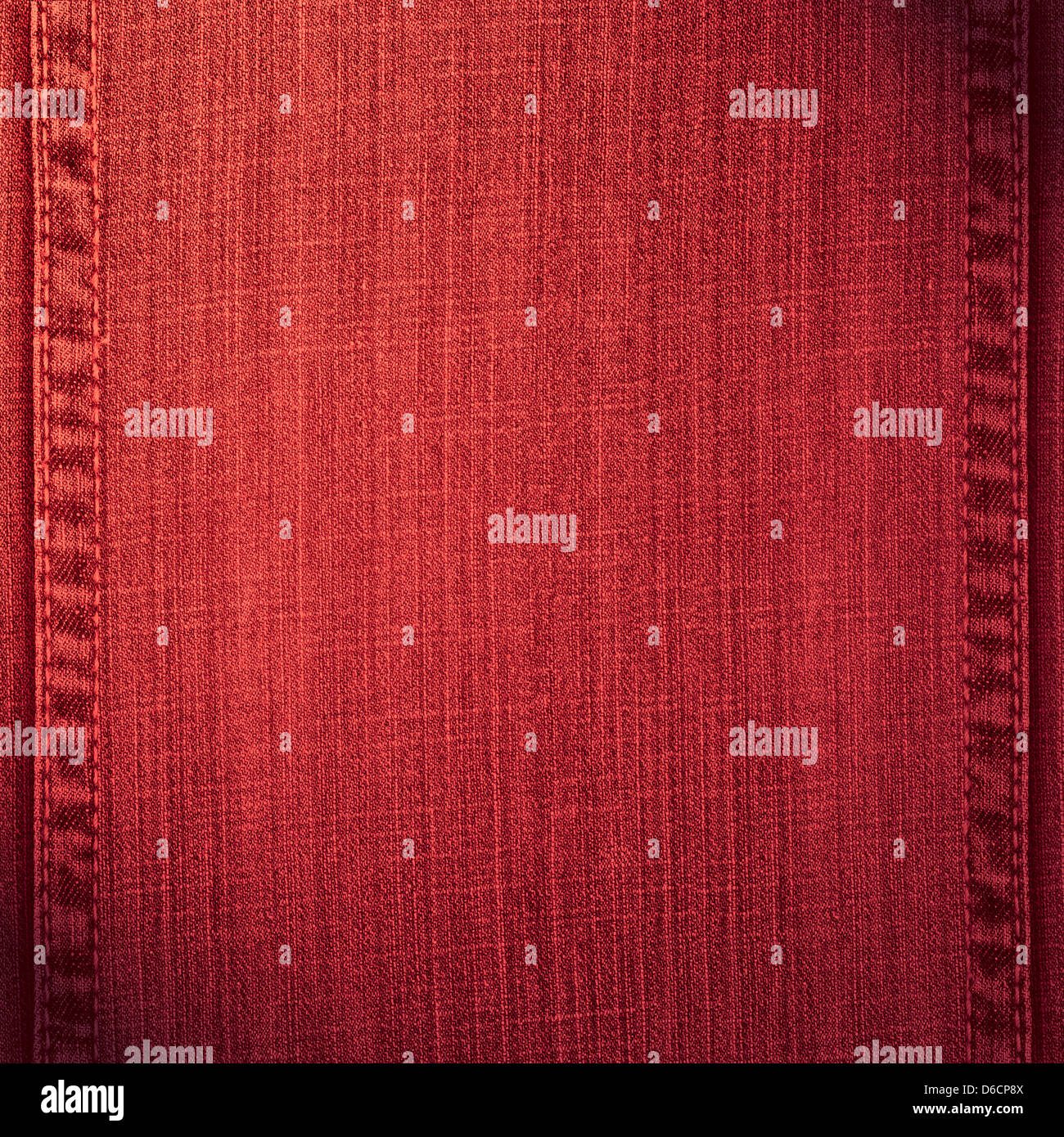 red jeans background with seams or canvas rough texture Stock Photo - Alamy
