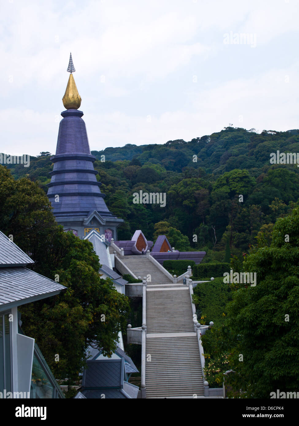 Phra Mahathat Noppha methanidon stupa temple on Doi Intanon mountain ...