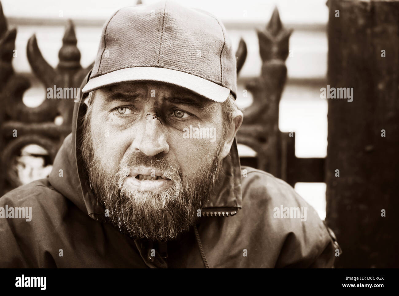 Homeless man Stock Photo - Alamy