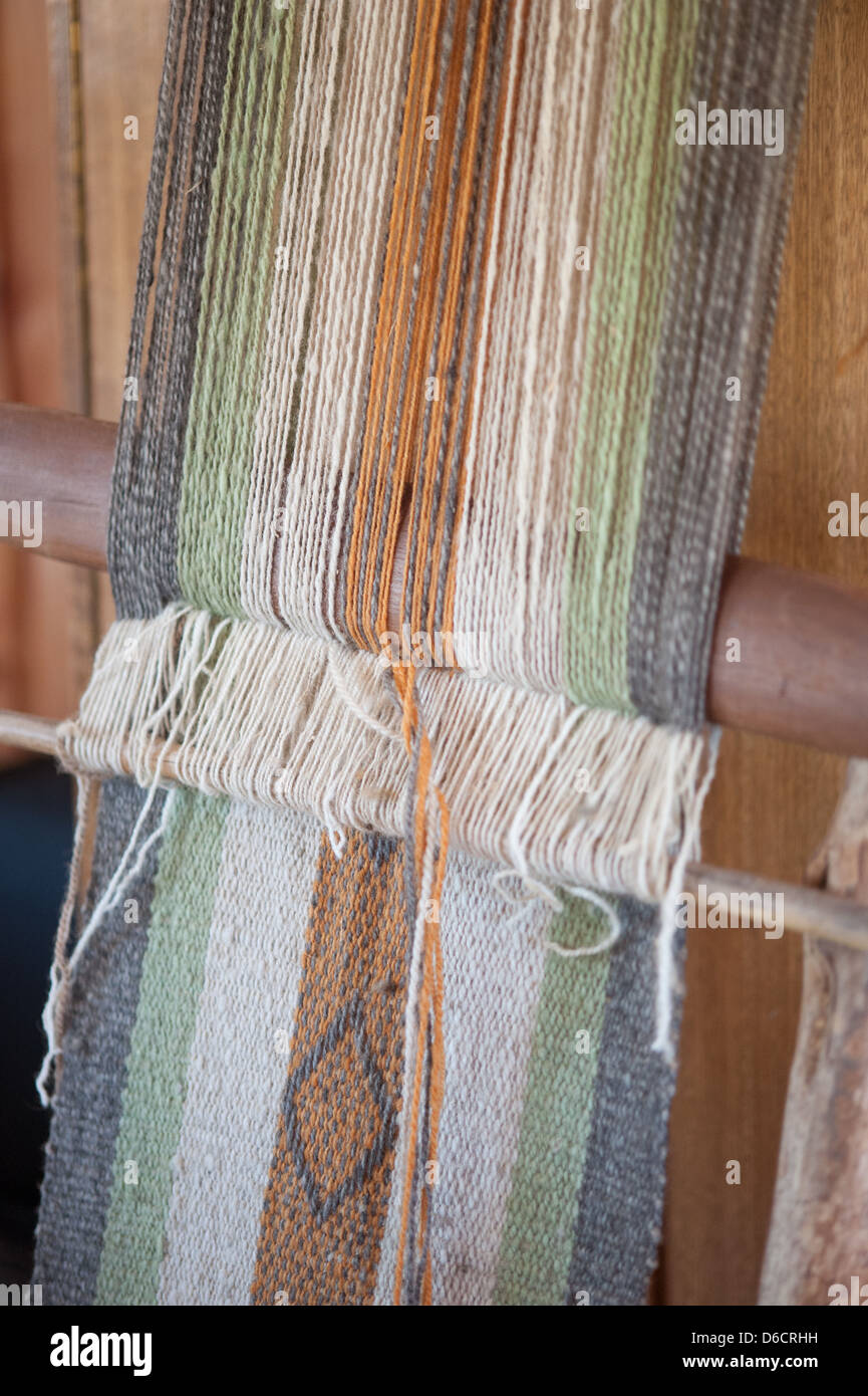 Weavings and textiles made entirely by hand by Mapuche women in Temuco ...