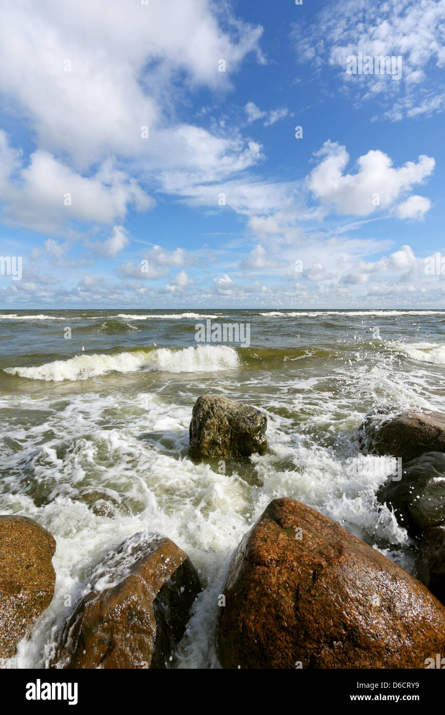 Stone on the beach Stock Photo - Alamy