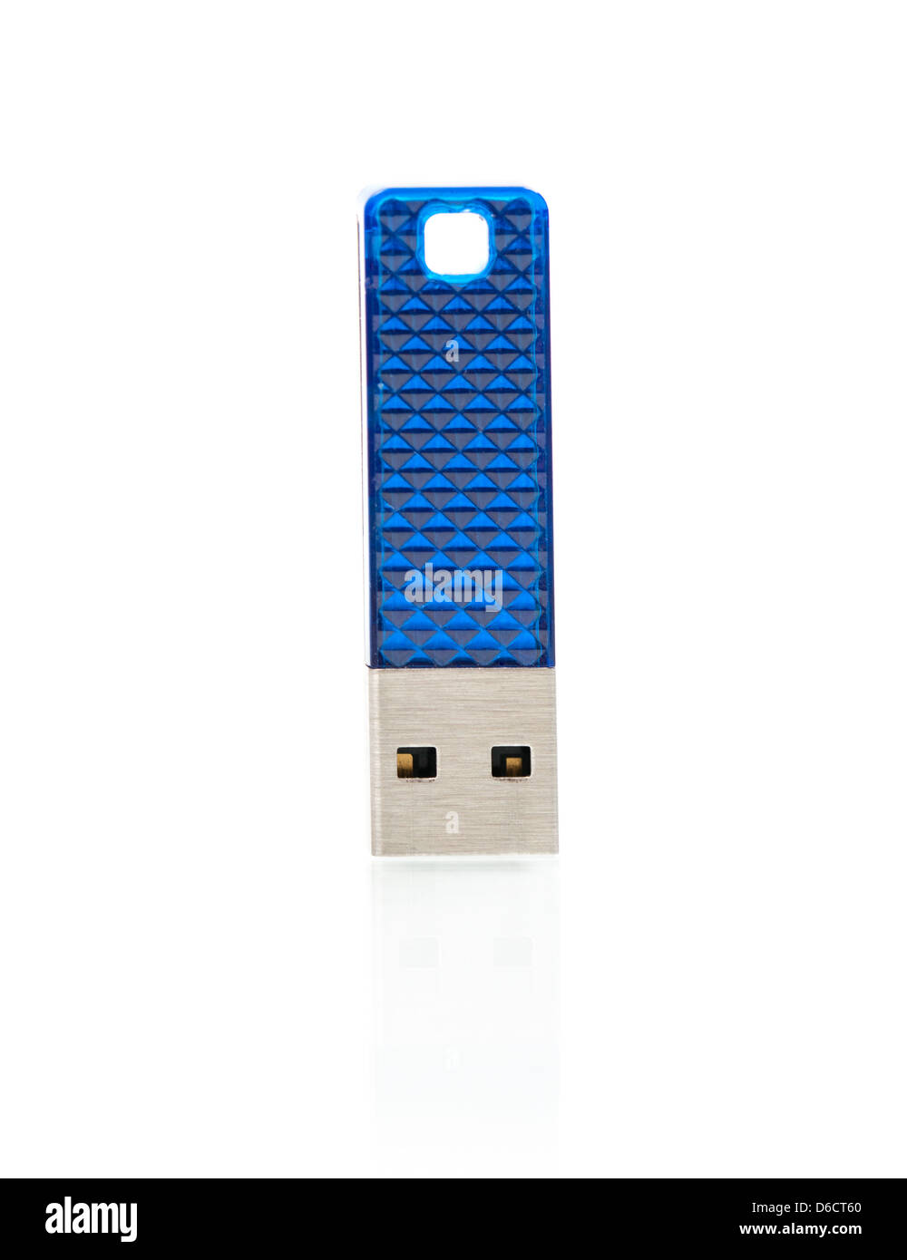 Usb flash memory. Isolated on white background with reflection Stock ...