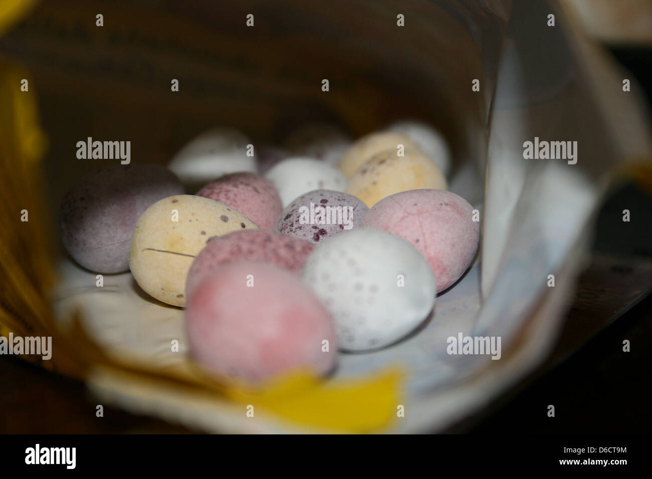 Mini eggs, signs of spring Stock Photo - Alamy