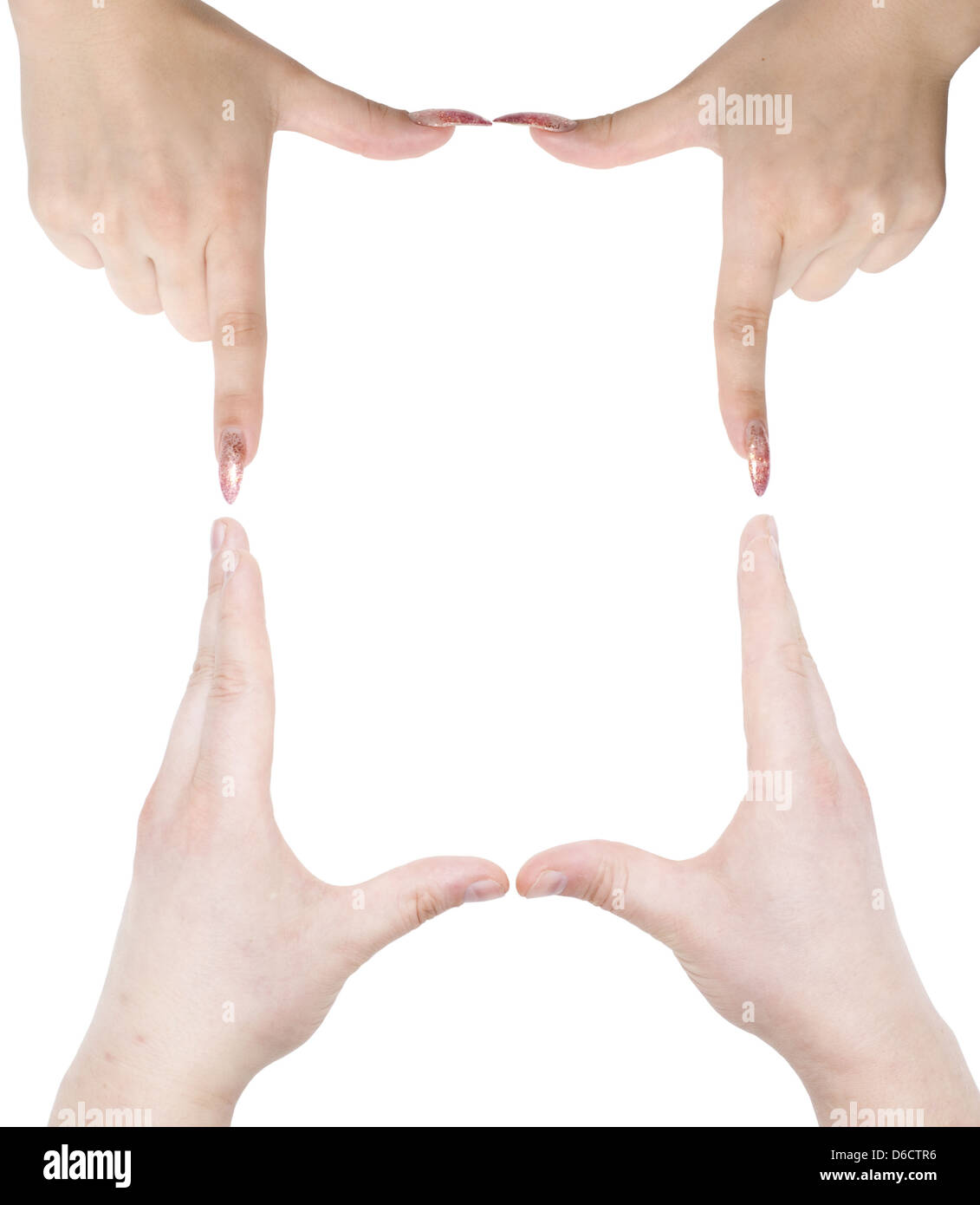 Hand symbol frame hi-res stock photography and images - Alamy