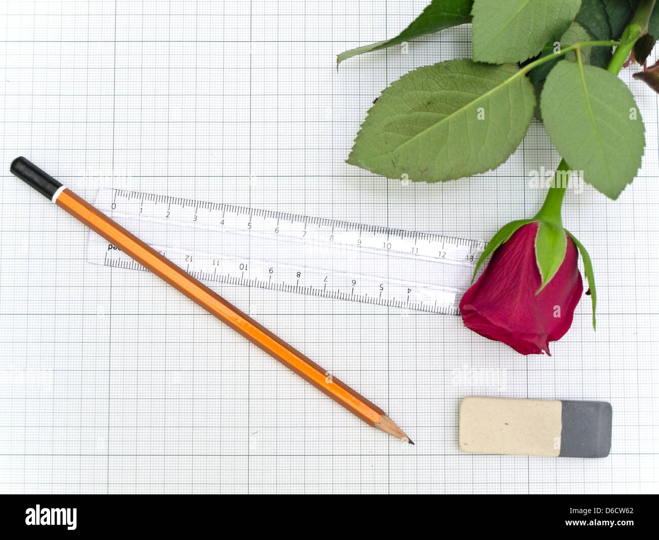 Eraser ruler hi-res stock photography and images - Alamy