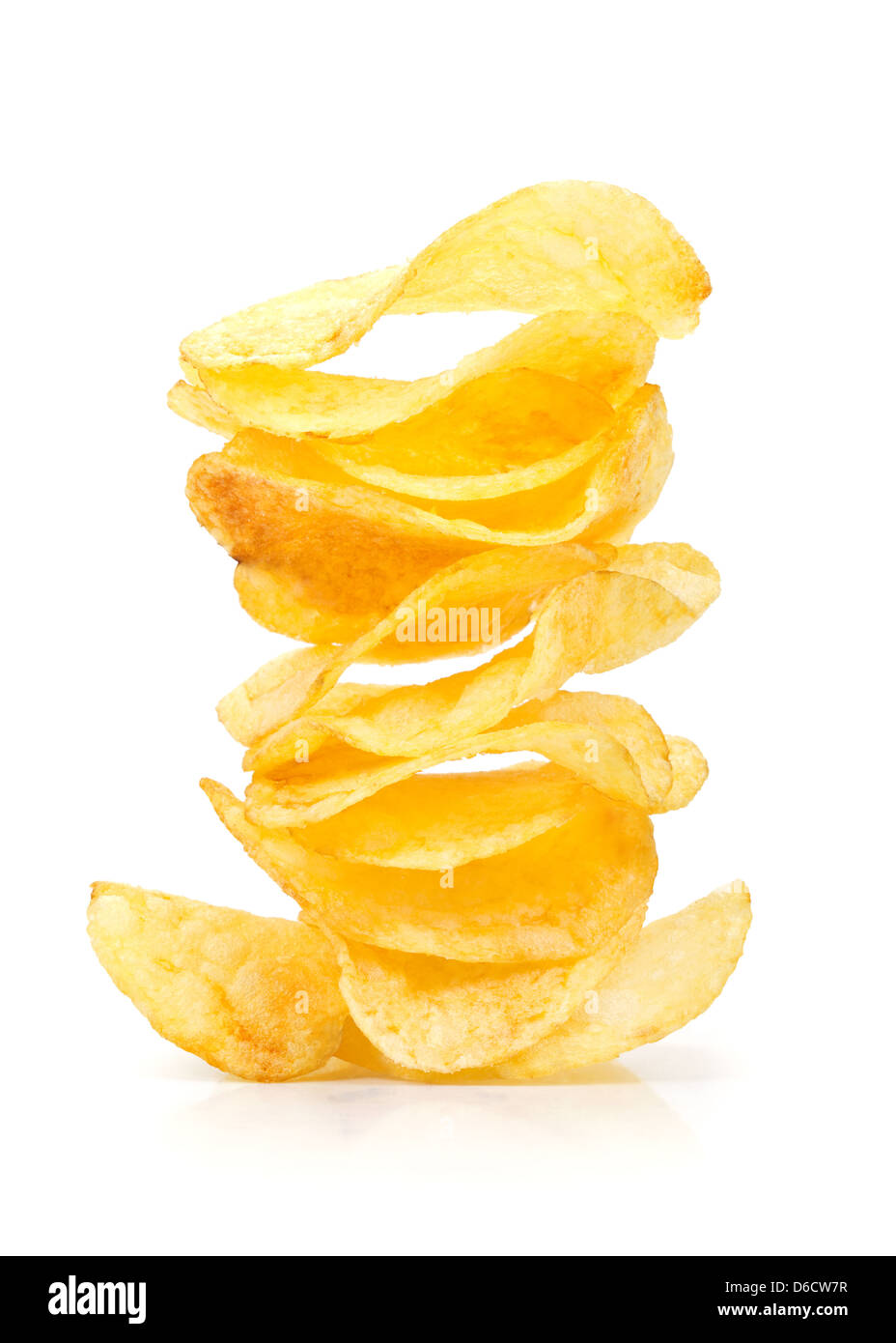 Potato chips isolated on Cut Out Stock Images & Pictures - Alamy