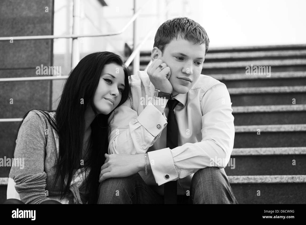 Young couple in depression Stock Photo - Alamy