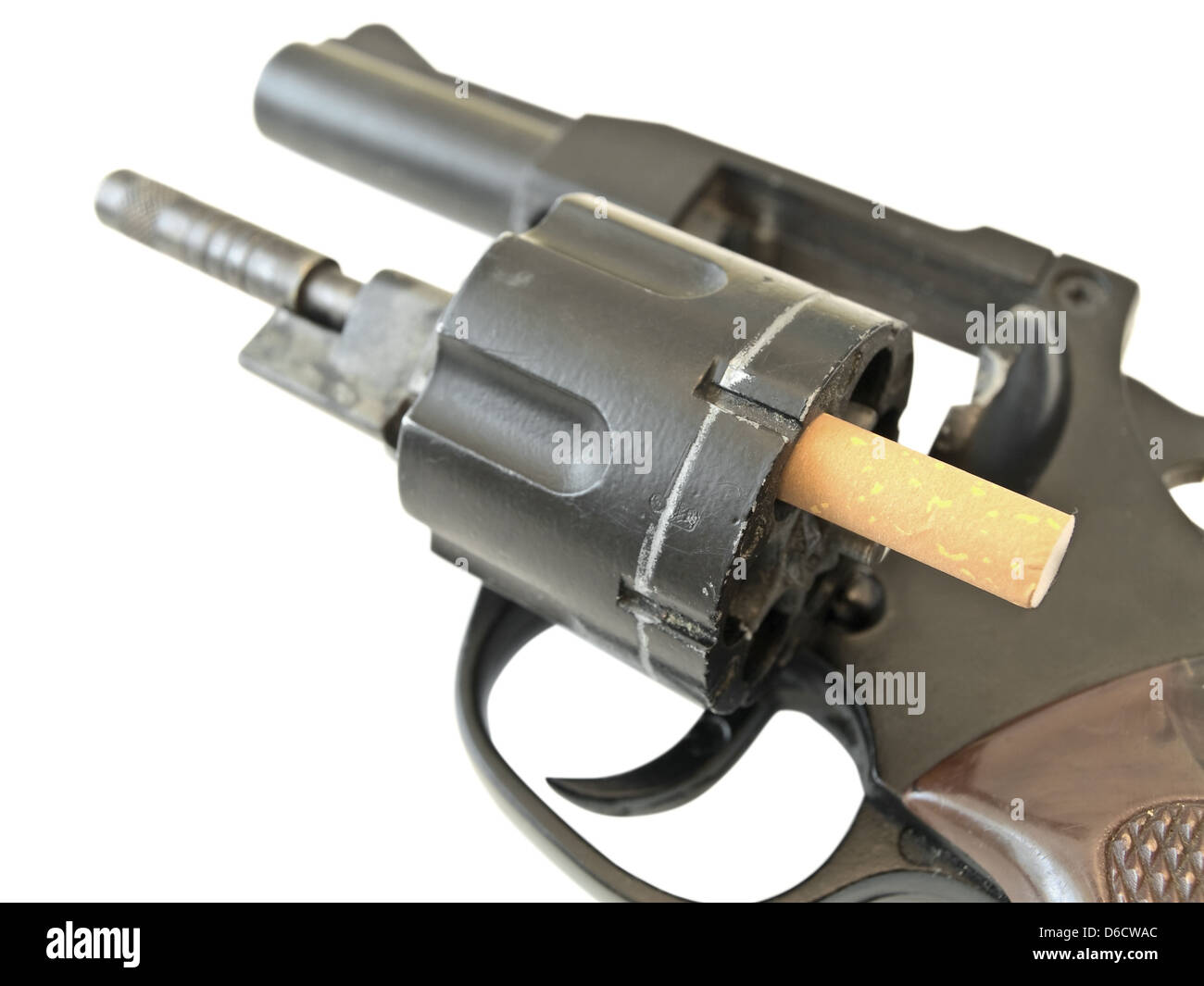 gun and cigarette Stock Photo - Alamy
