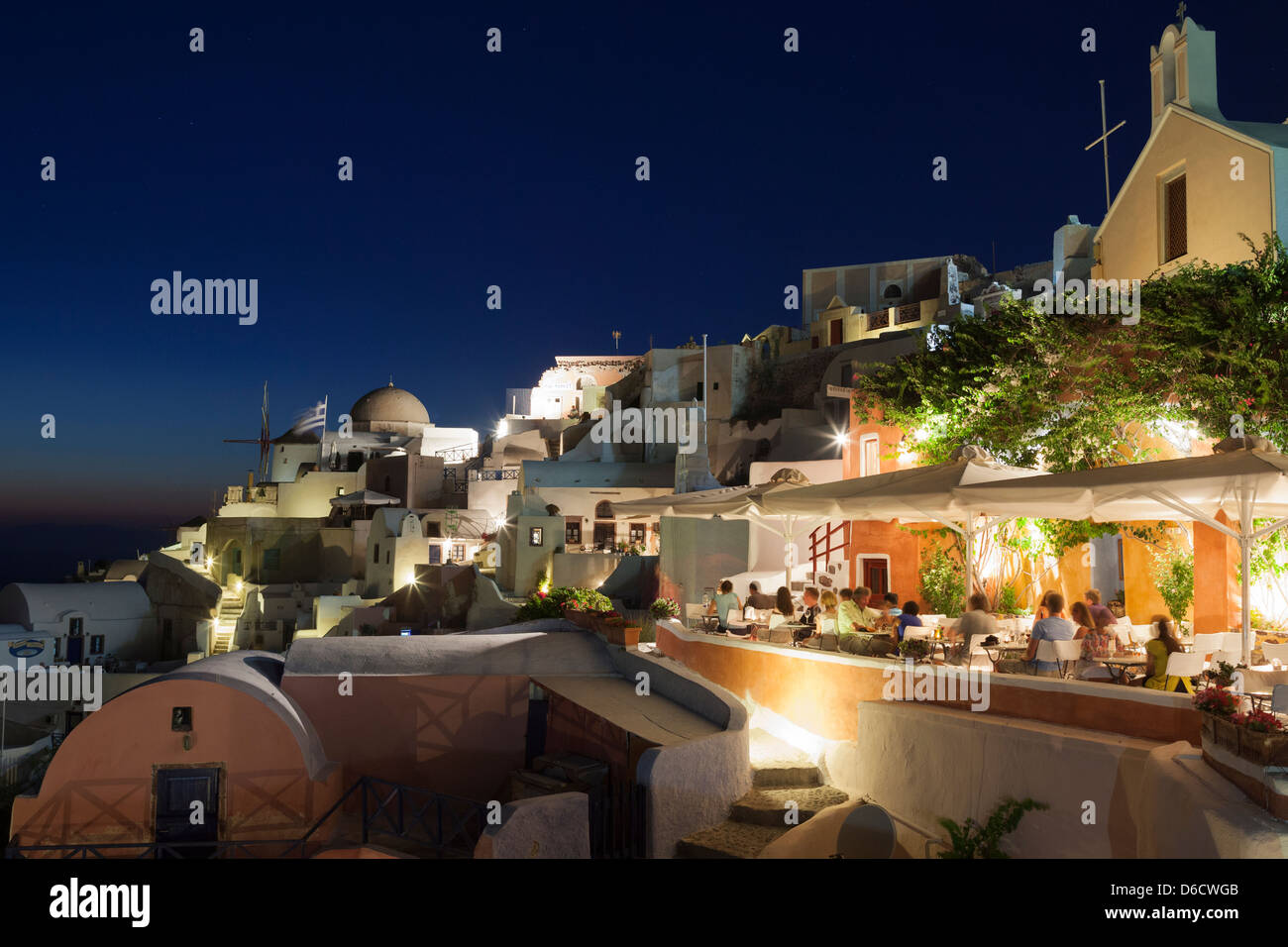 Greek taverna by night hi-res stock photography and images - Alamy