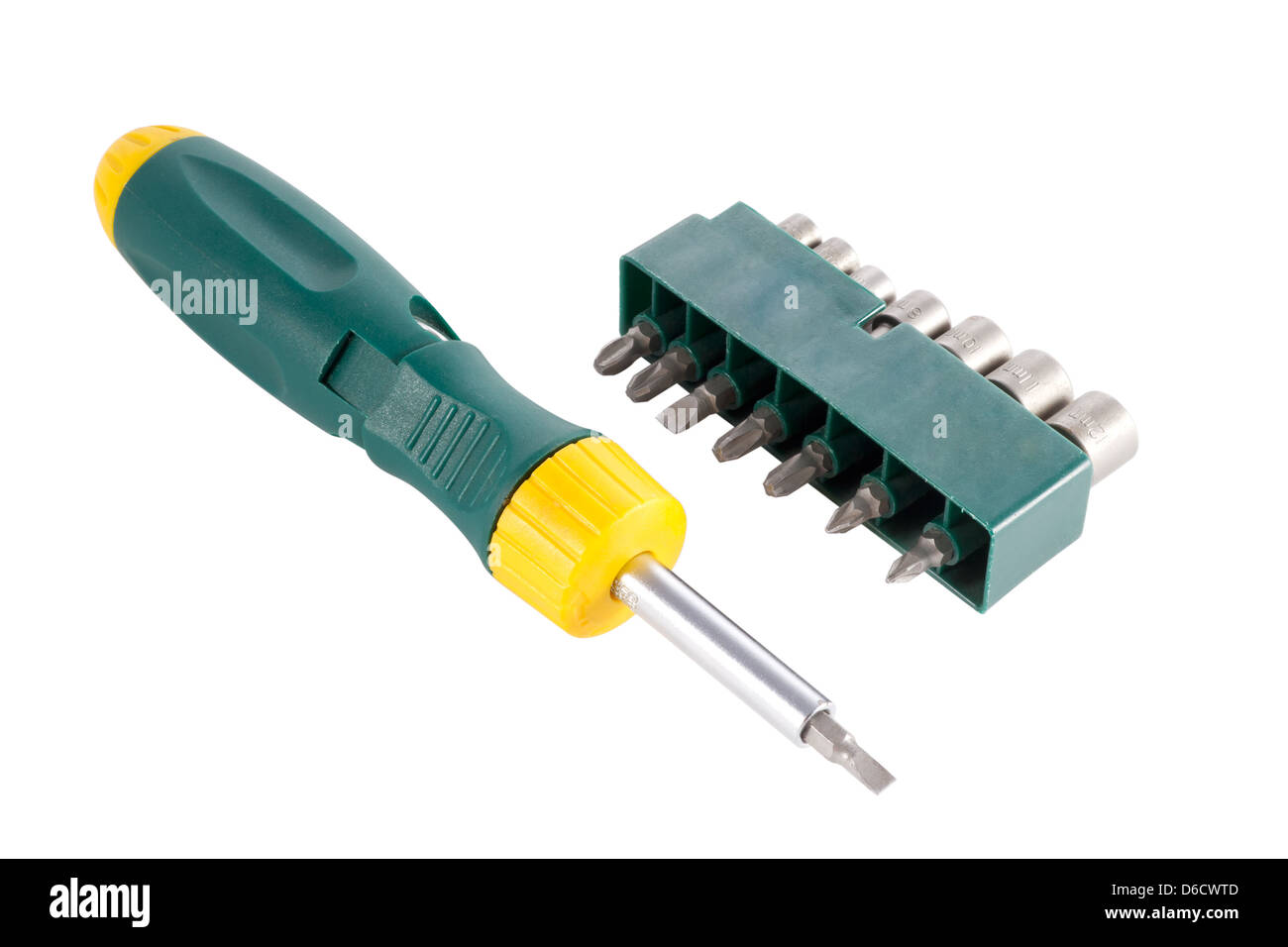 a set of screwdrivers on a white background Stock Photo - Alamy