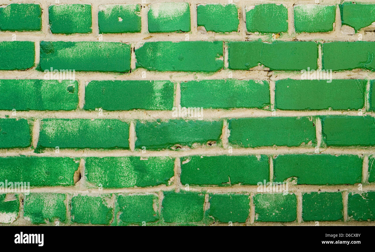 green brick wall Stock Photo - Alamy