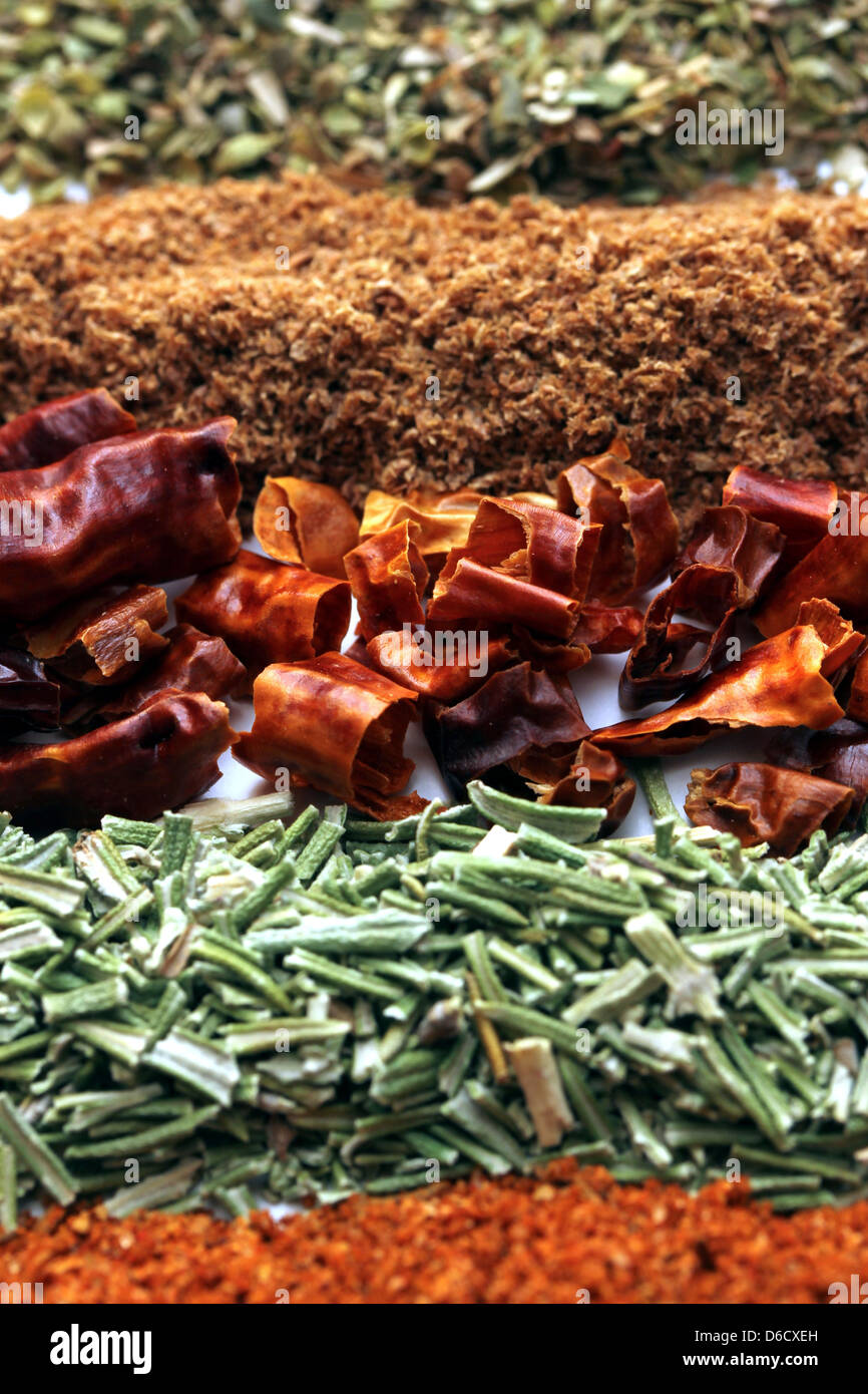 mixed lines from spices Stock Photo - Alamy