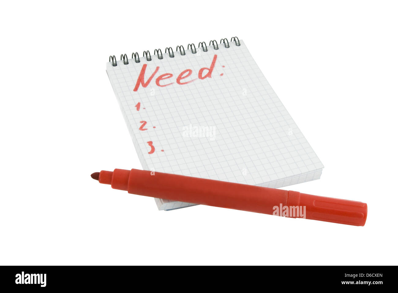 Red and white marker hi-res stock photography and images - Alamy