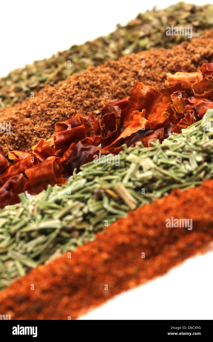 mixed lines from spices Stock Photo - Alamy