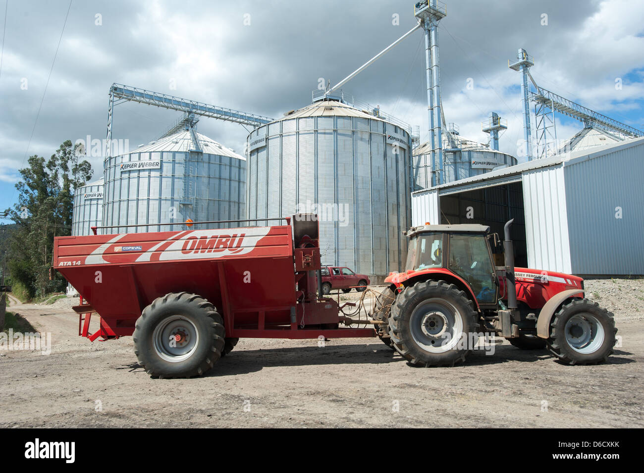 Canola oil (rapeseed) production at Molinera Gorbea, a grain processor ...
