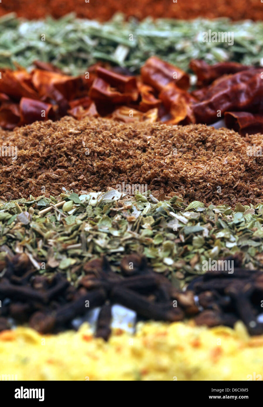 mixed lines from spices Stock Photo - Alamy