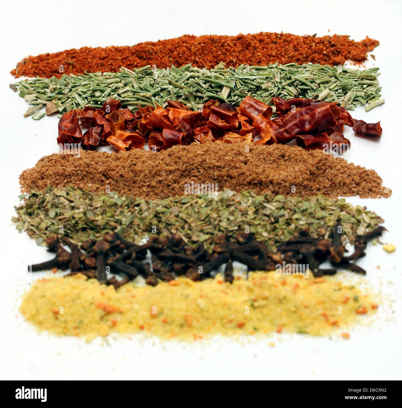 mixed lines from spices Stock Photo - Alamy