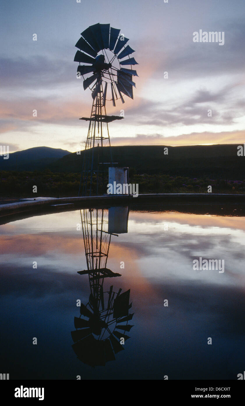Karoo sky with windmill hi-res stock photography and images - Alamy