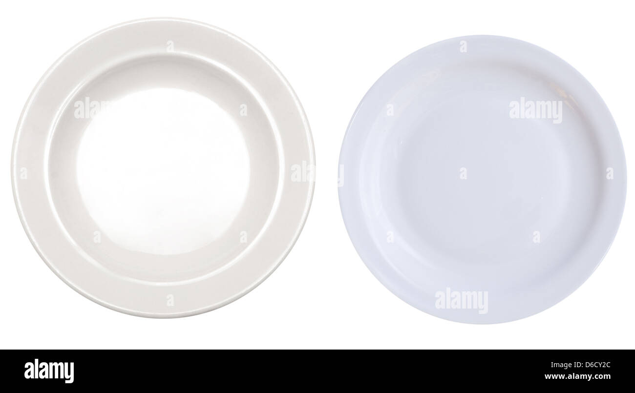 Two white empty plates hi-res stock photography and images - Alamy