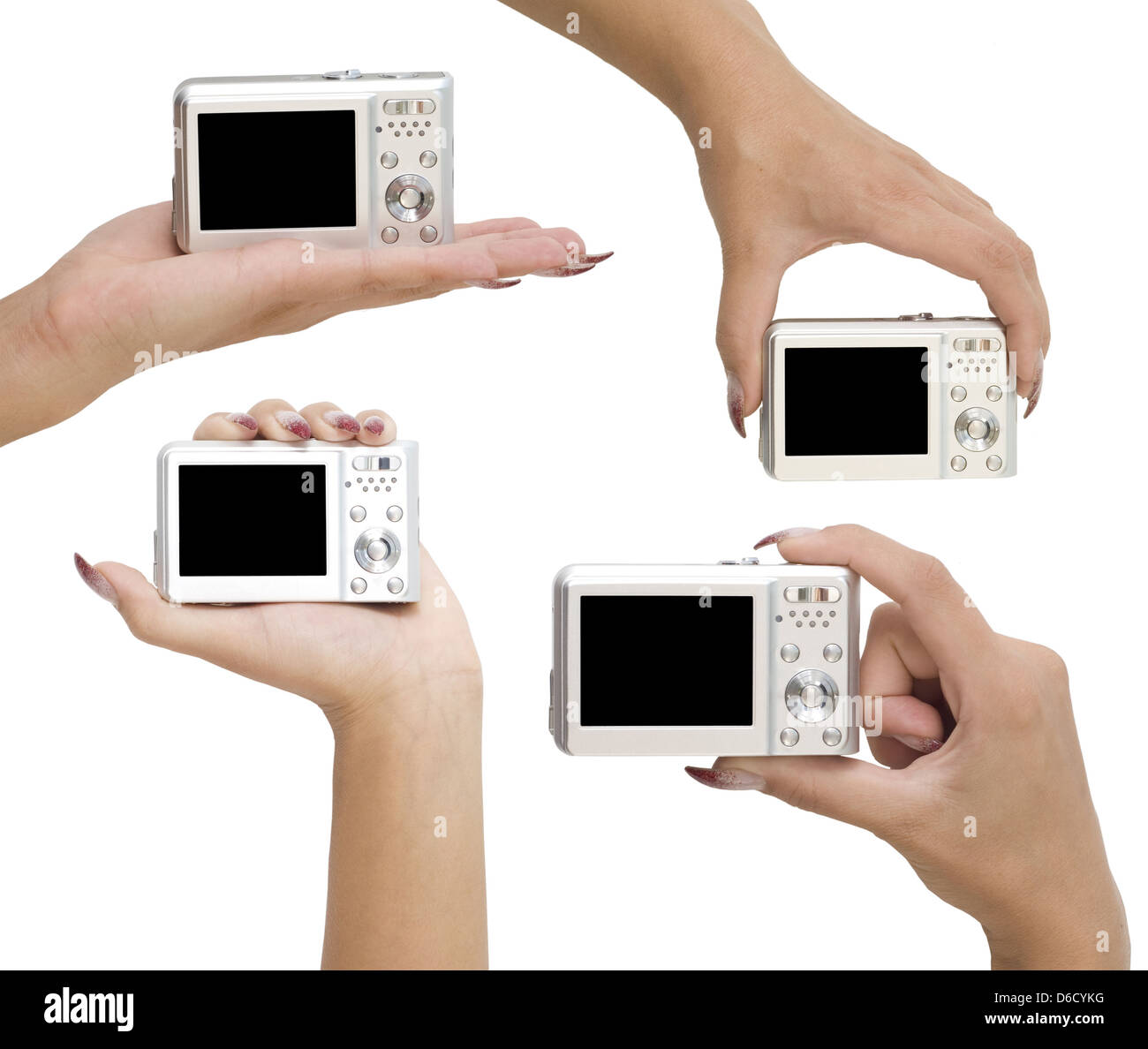 digital camera in a hand Stock Photo - Alamy