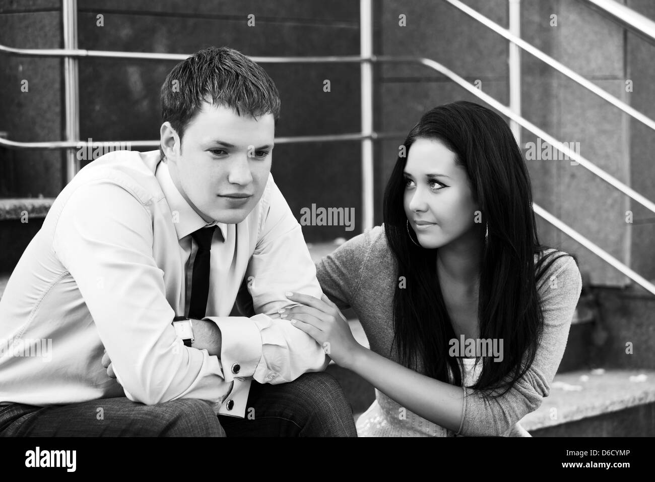 Young couple in depression Stock Photo - Alamy