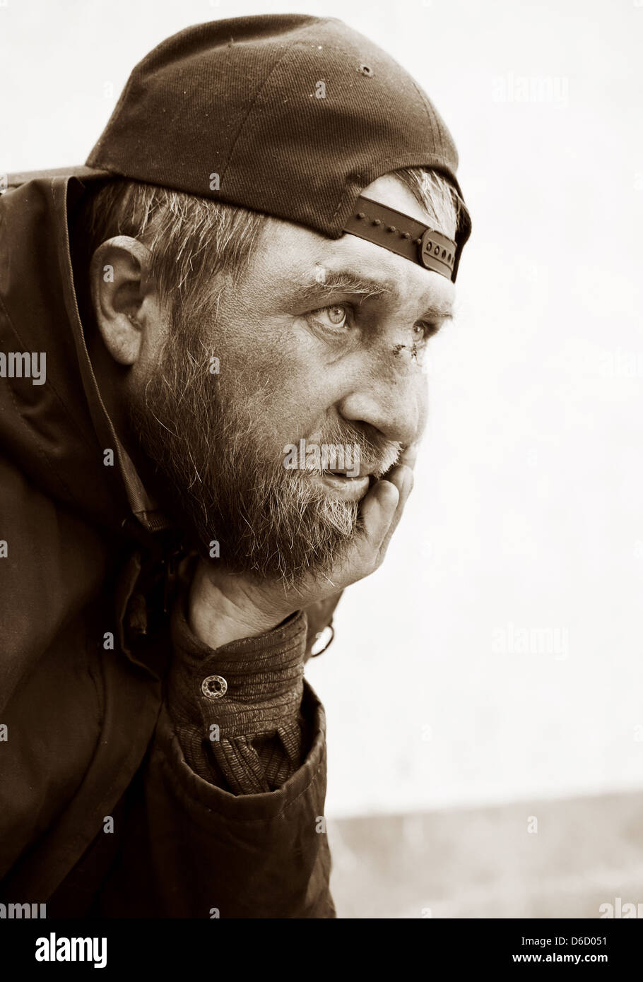 Homeless Man Face High Resolution Stock Photography and Images - Alamy