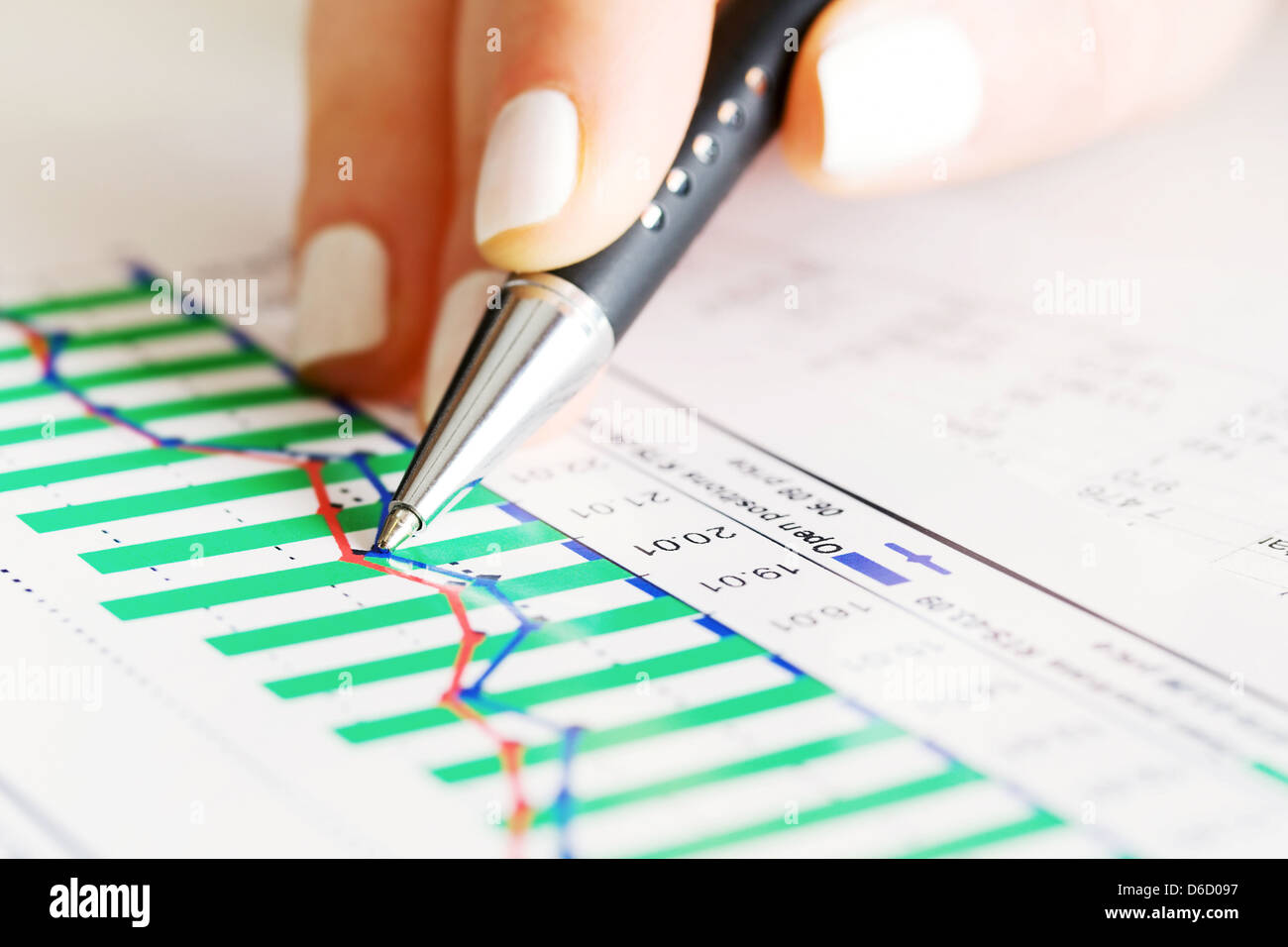 Financial graphs analysis Stock Photo - Alamy