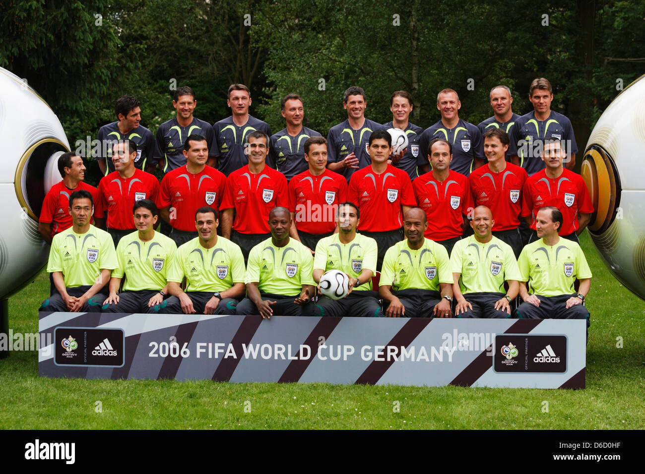 Fifa world cup referees pose hi-res stock photography and images - Alamy