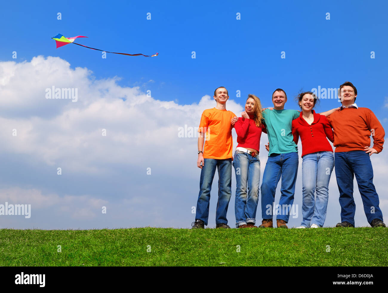 Group of people smiling Stock Photo - Alamy