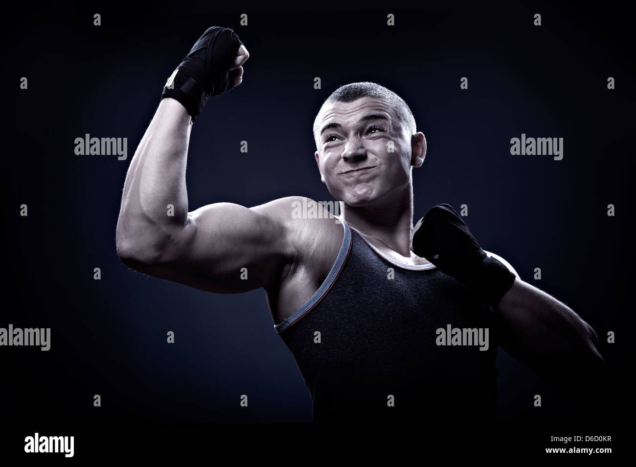 portrait of a young boxer Stock Photo - Alamy