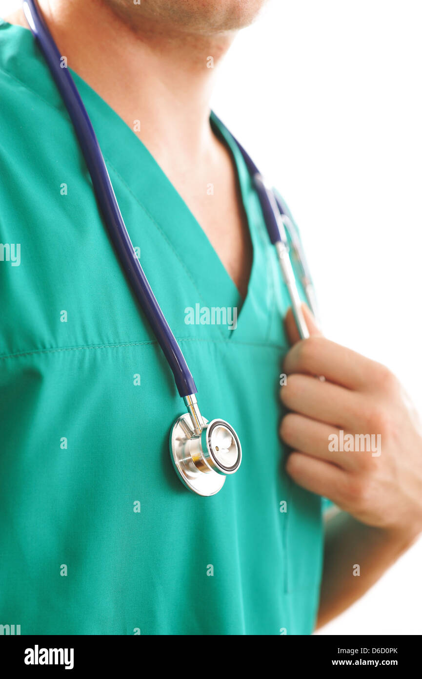 Doctor with stethoscope Stock Photo - Alamy