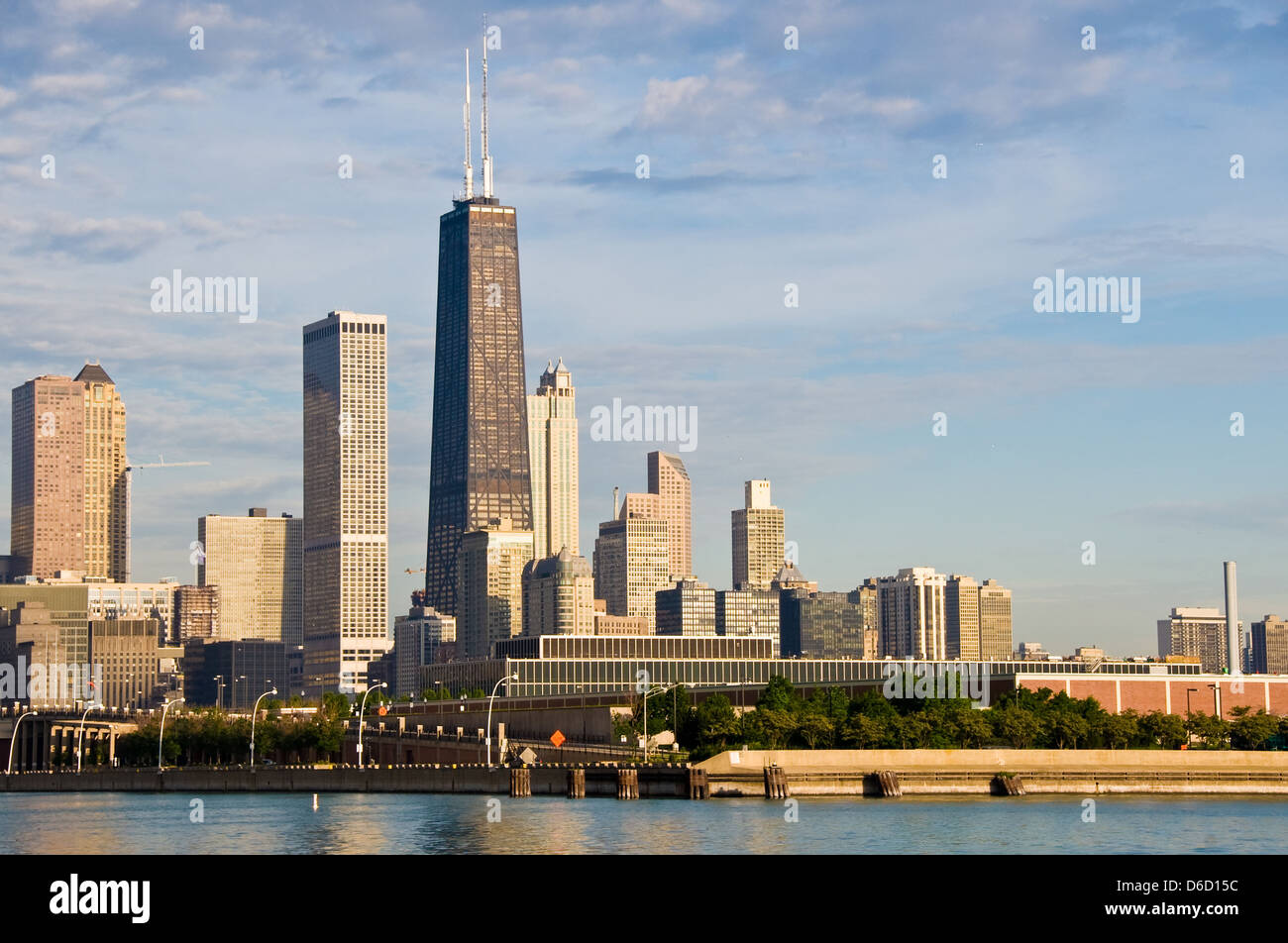 Photograph of Chicago skyline from Lake Michigan Stock Photo - Alamy