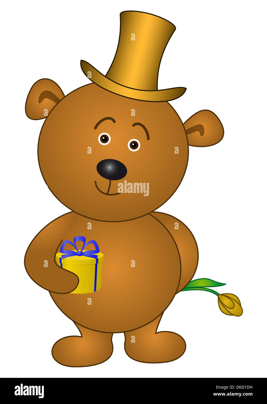 Teddy bear in gift box hi-res stock photography and images - Alamy