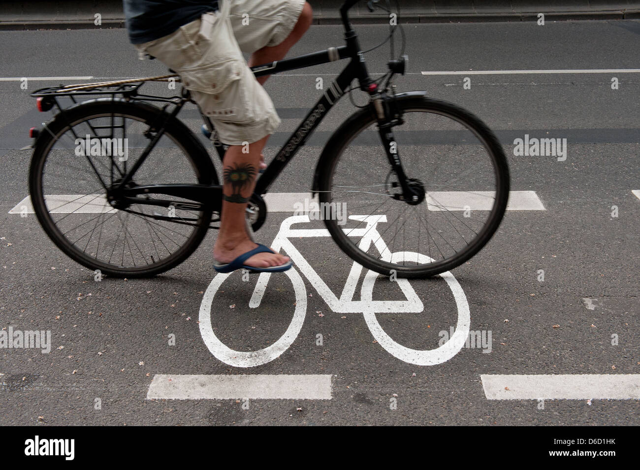 Berlin, Germany, cyclists on a designated bicycle Stock Photo - Alamy
