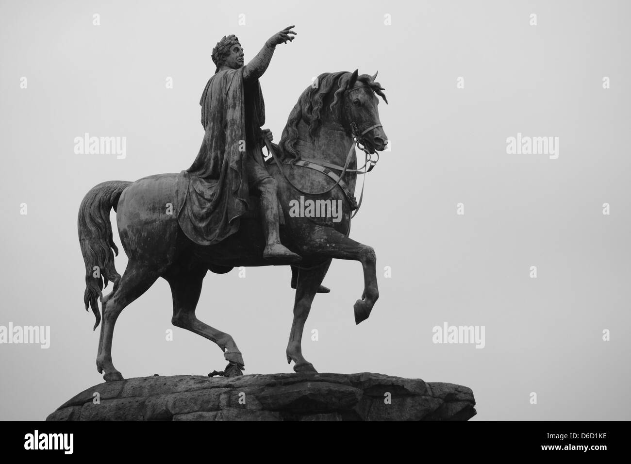 George III depicted as Roman Emperor in the bronze statue Stock Photo ...