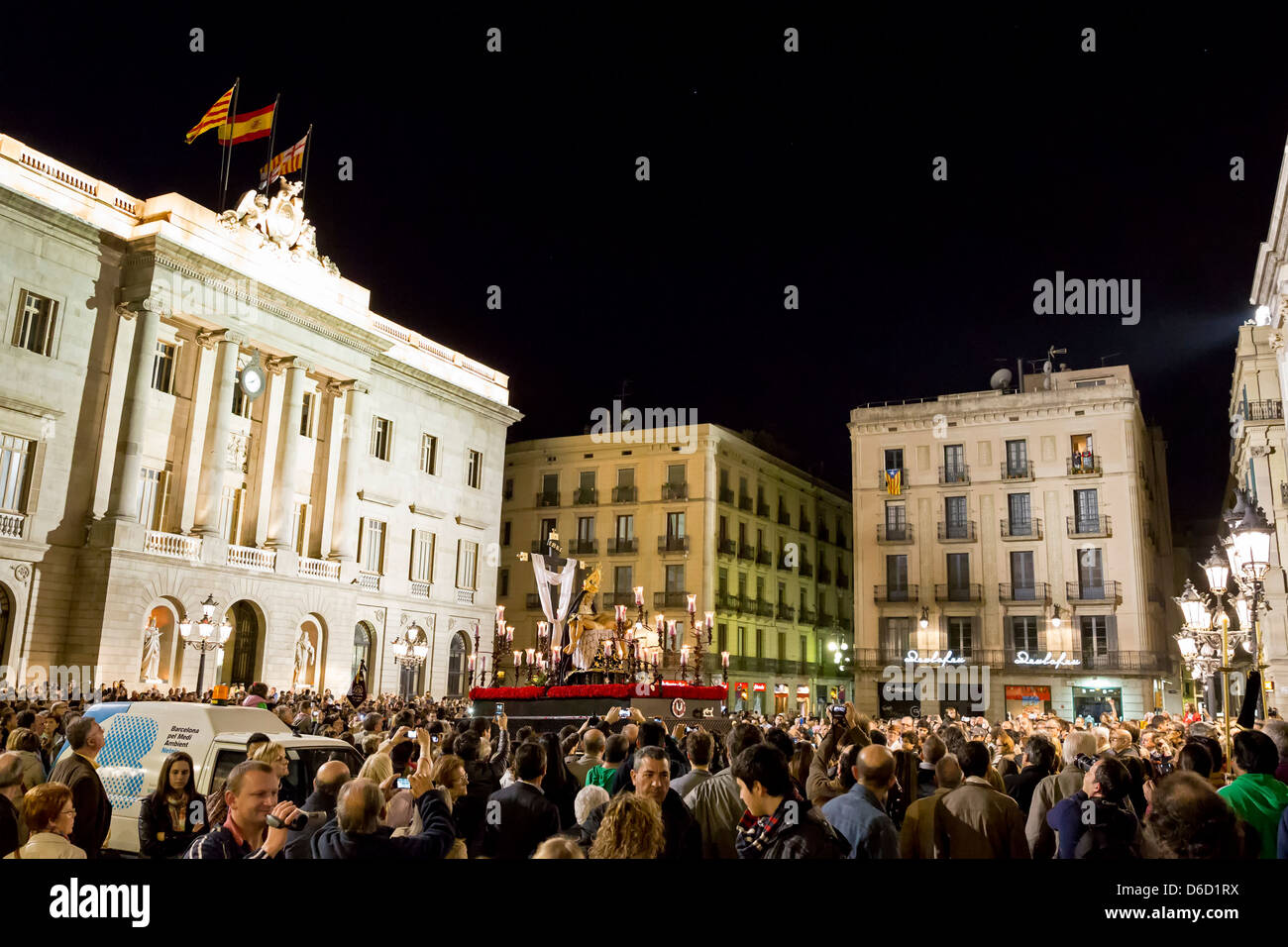 Easter Procession in Barcelona Stock Photo - Alamy