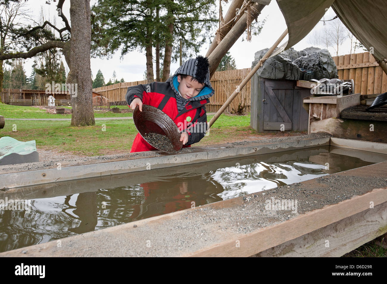 Gold panning children hi-res stock photography and images - Alamy