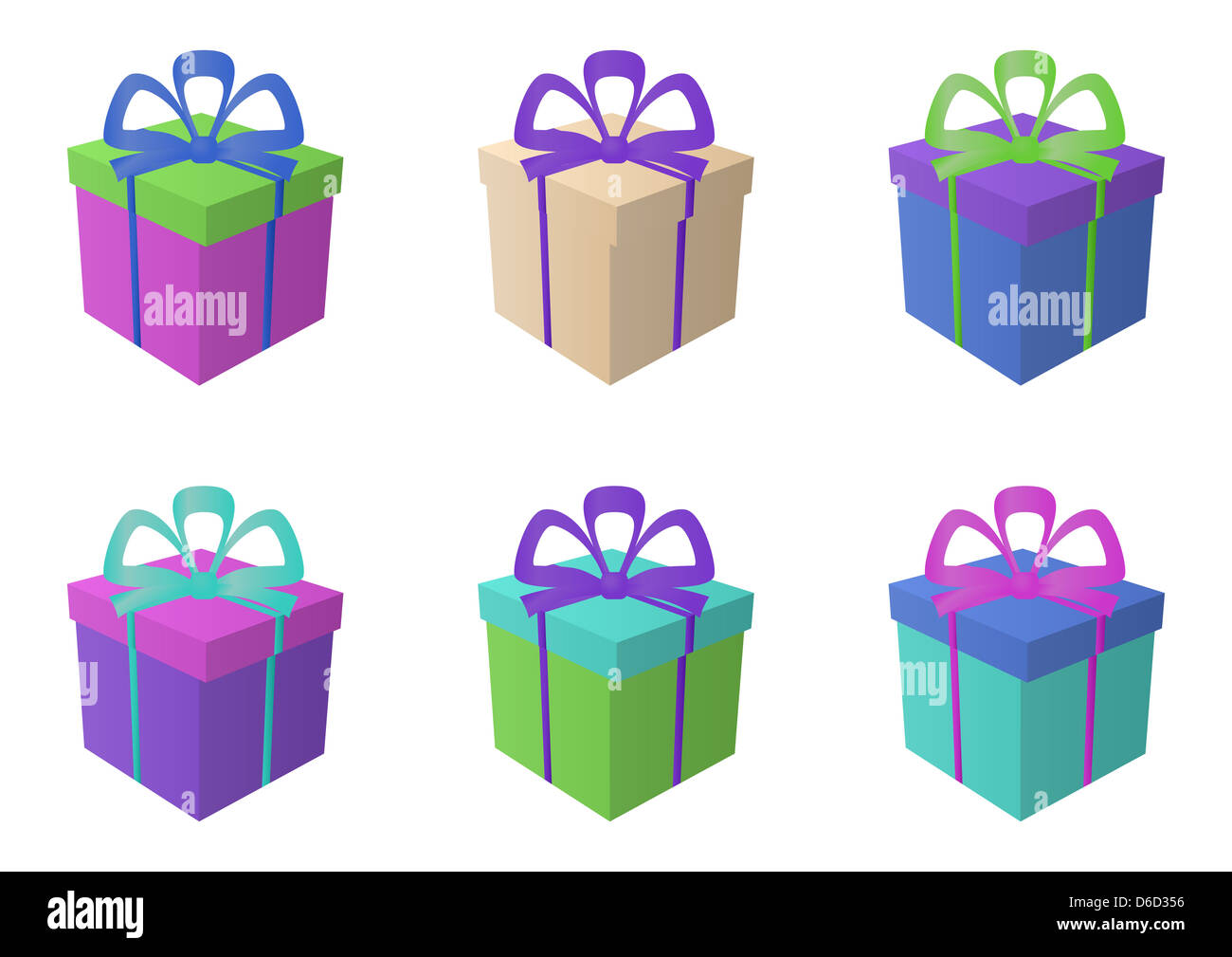 Gift boxes, square Stock Photo - Alamy