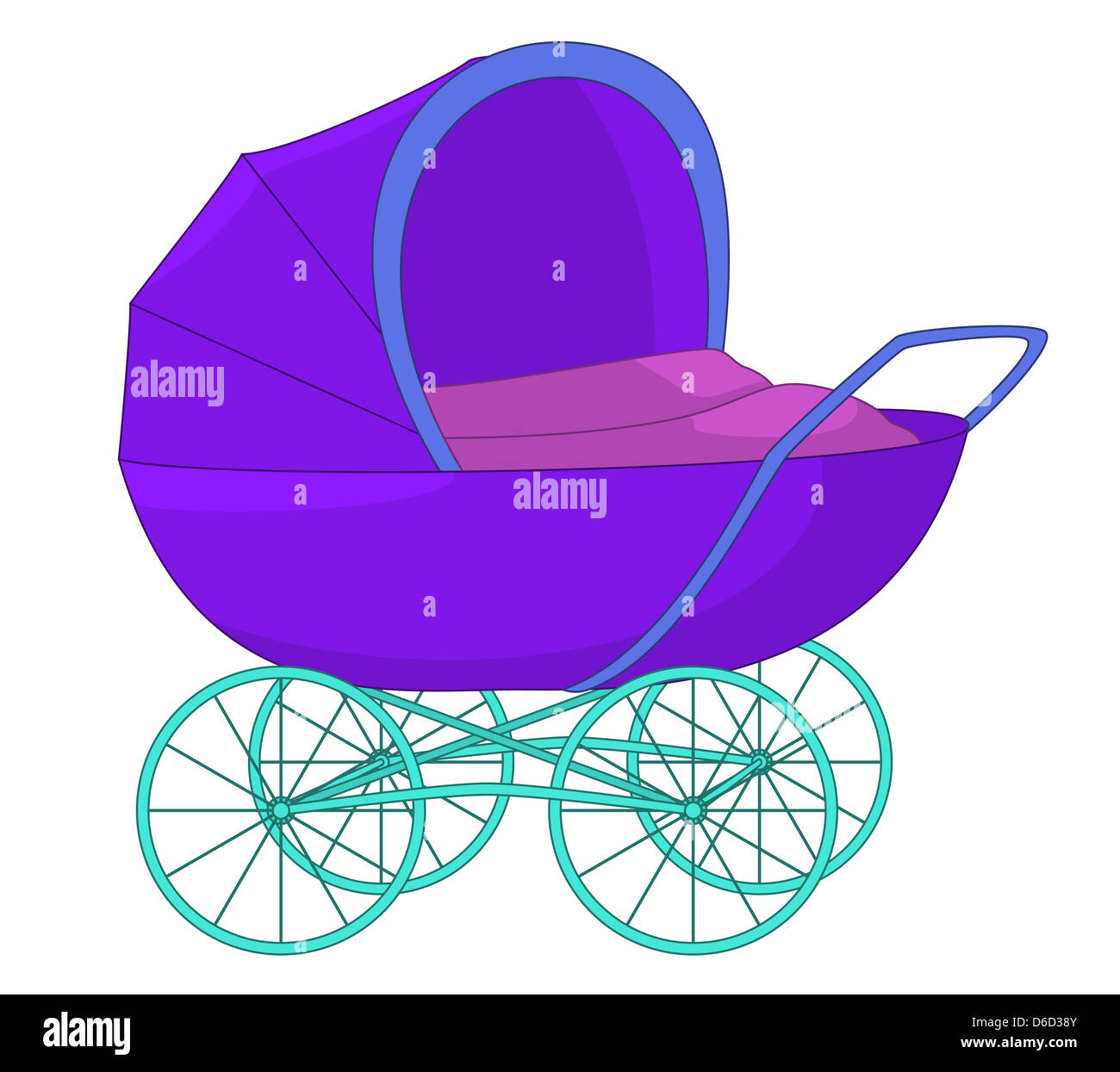 Stroller baby carriage vector Cut Out Stock Images & Pictures - Alamy