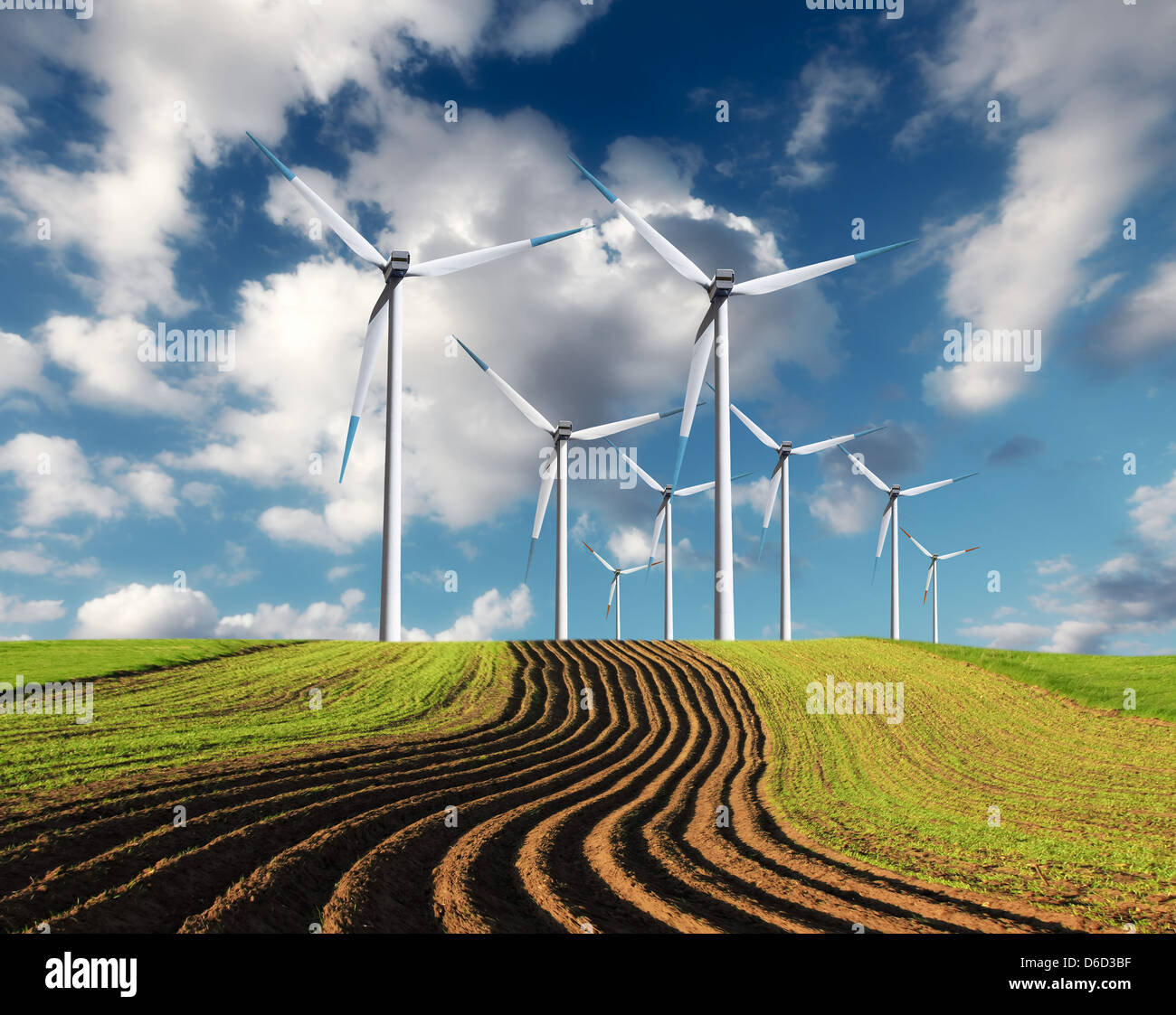Group windmills electric power hi-res stock photography and images - Alamy