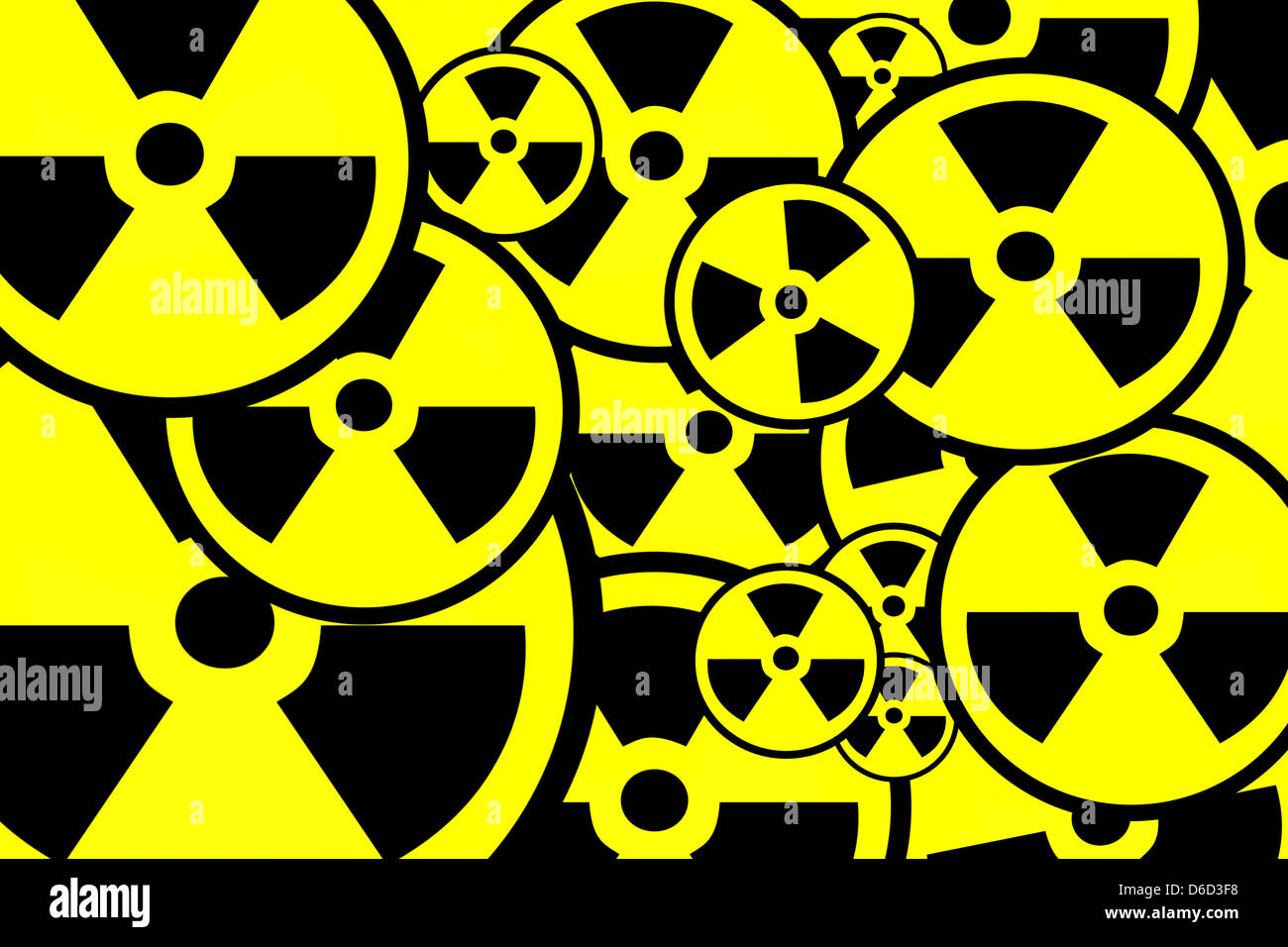 Radiation sign background Stock Photo - Alamy