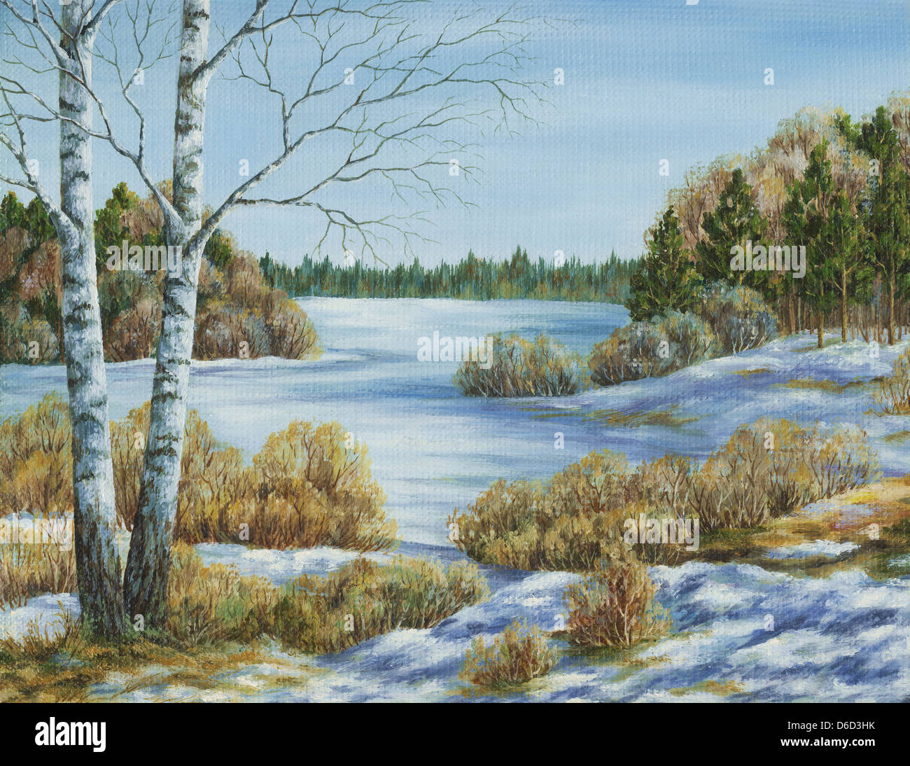 Early spring painting hi-res stock photography and images - Alamy