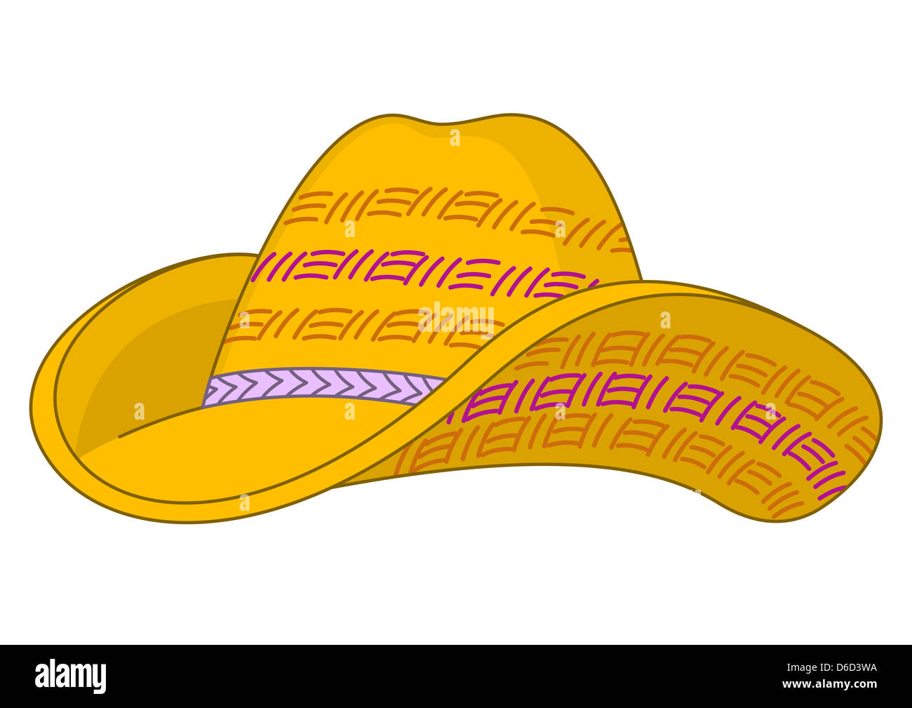 Straw hat vector hi-res stock photography and images - Alamy