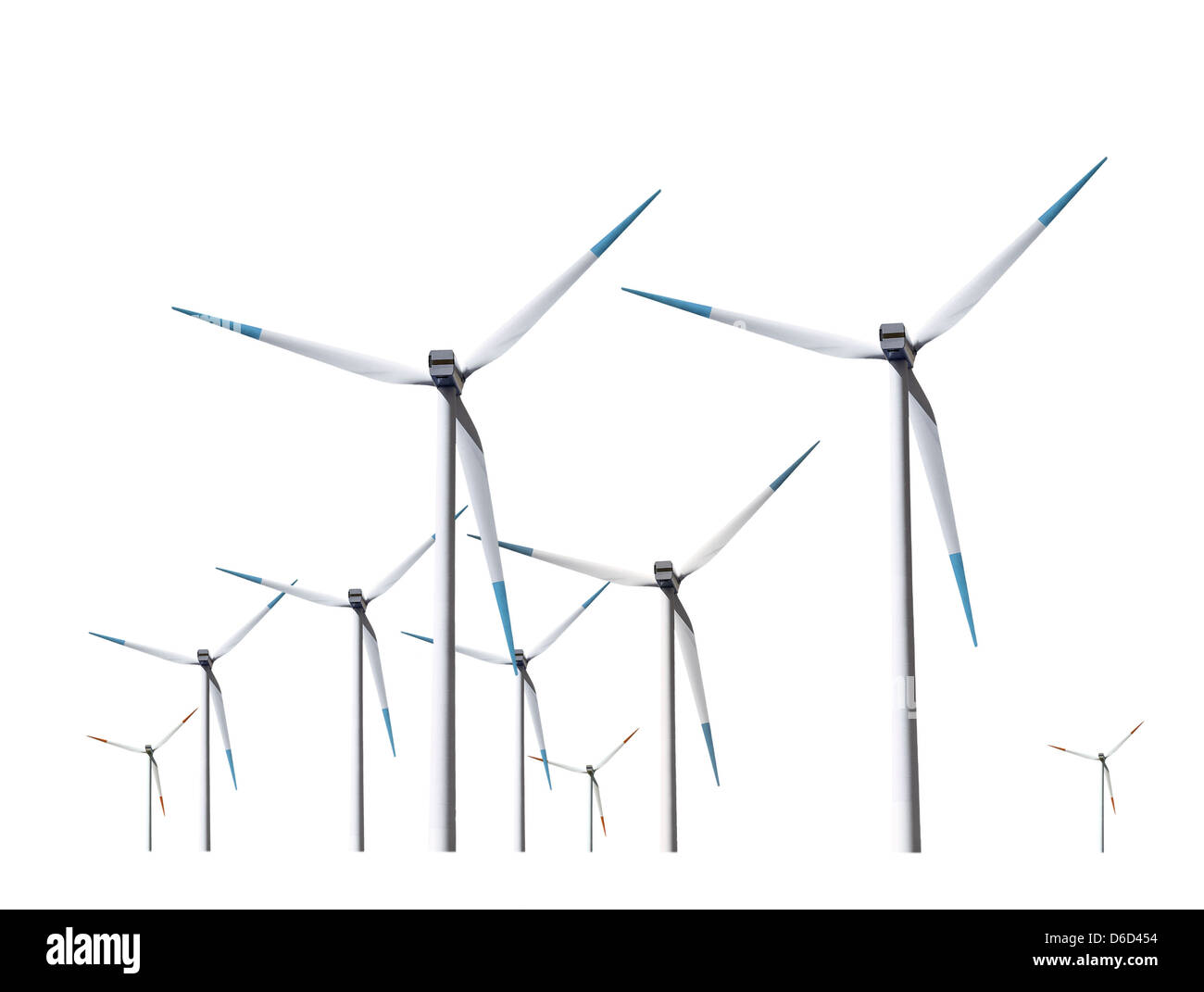Wind turbines, isolated Stock Photo - Alamy